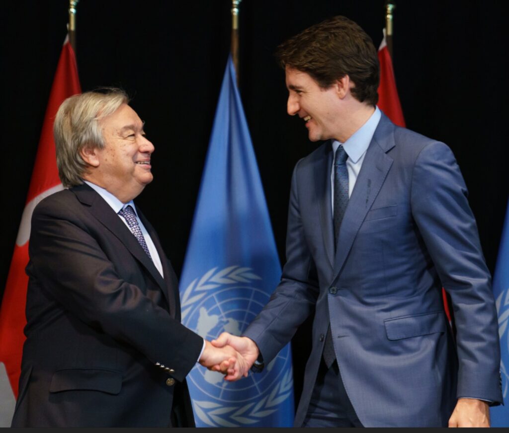 Prime Minister Justin Trudeau meets with Secretary-General of the ...